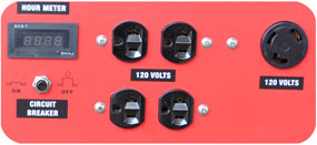 PowerPro 56405 4050-Watt 212cc 7-HP Gas-Powered Portable Generator with ...