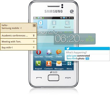 Samsung Rex 80 GT-S5222 (Silver) : Amazon.in: Electronics