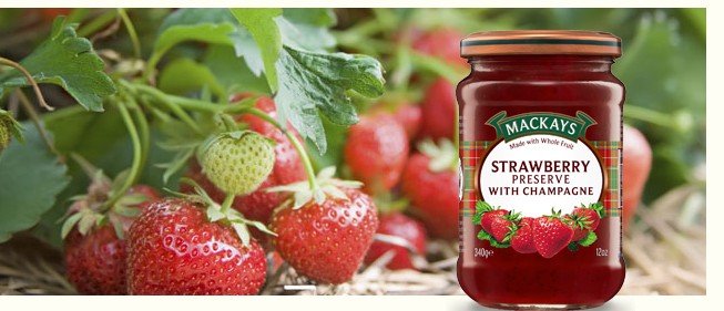 Mackays Strawberry Preserve and Champagne, 340G : Amazon.in: Grocery ...