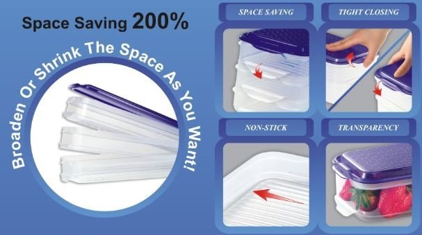 Buy Lock&Lock Freezer Lock Container, 600ml, Set of 3 Online at Low ...